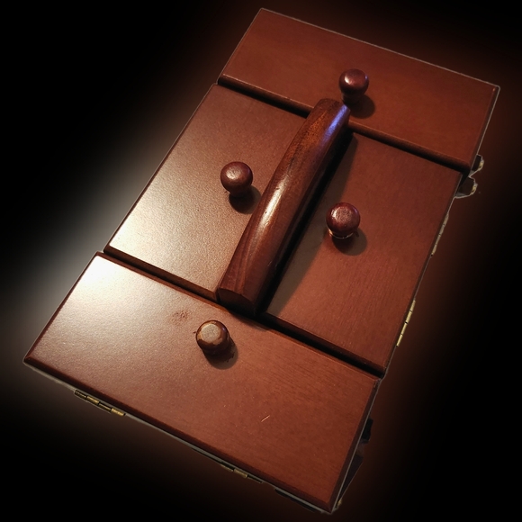 Singer | Storage & Organization | Vintage Singer Expandable Wooden ...